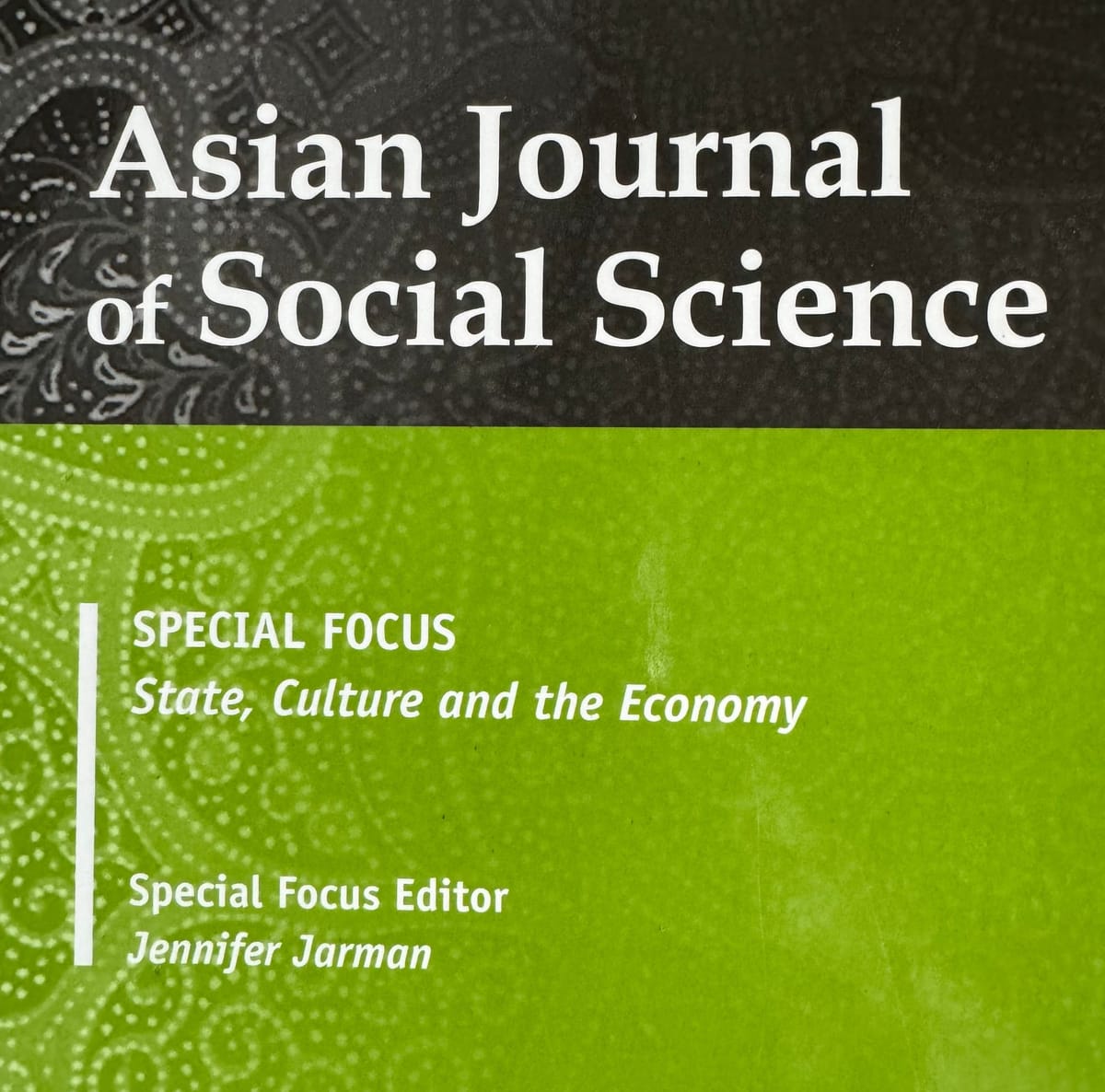 State, Culture and the Economy